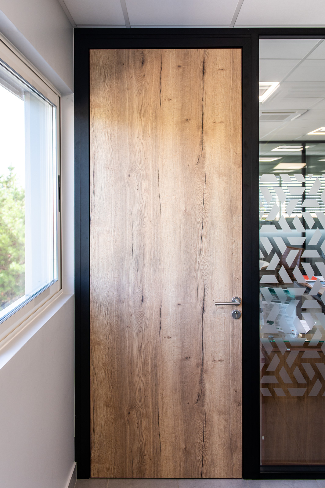 PORTE BI-AFFLEURANTE STRATIFIÉ- Qovans